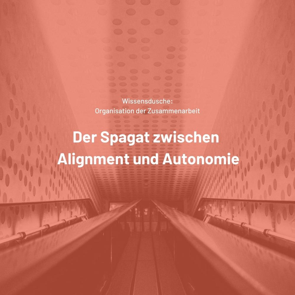 Alignment vs. Autonomie? Schlüssel Kommunikation - Wissensdusche
